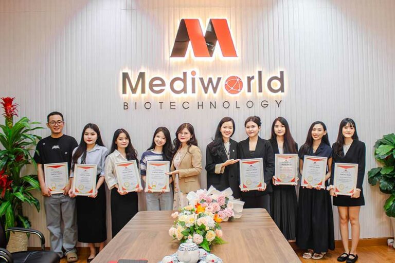 Tổng kết thực tập của Sinh viên ngành Công nghệ Thẩm mỹ trường Đại học Văn Lang tại Mediworld ...